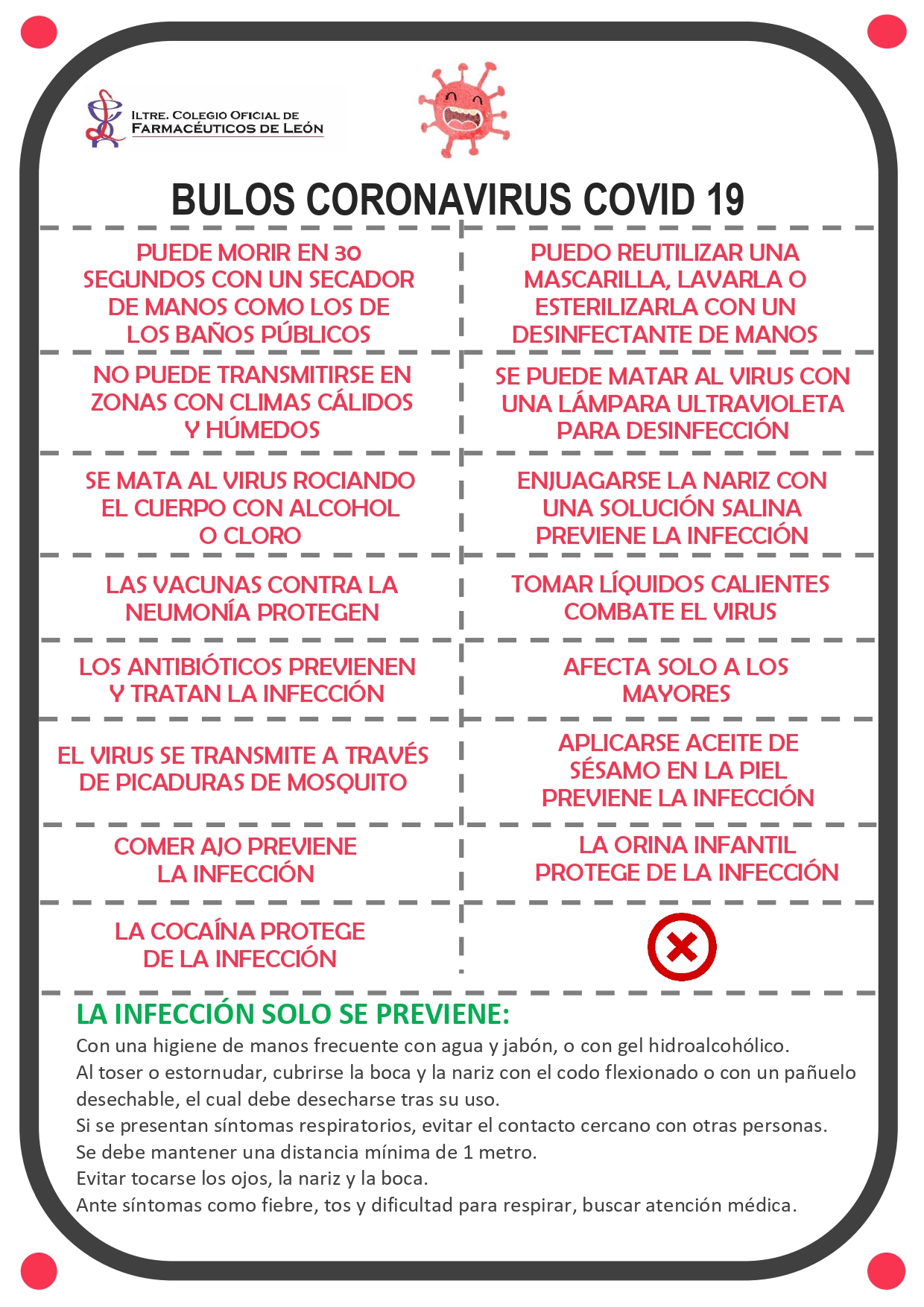 Bulos del coronavirus COVID19 | COF León